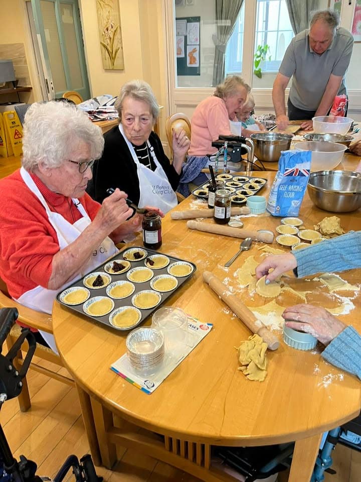 Cooking Club Gears Up for V E Day Party Preparation - St Peter's Care Home
